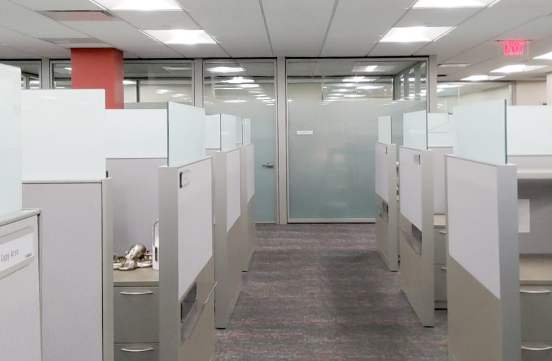 ASTM E336 acoustic testing of Steelcase office systems Carolinas